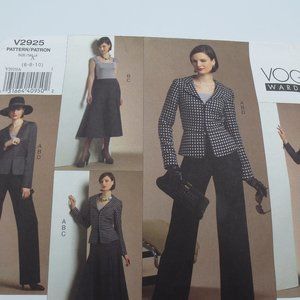 Vogue | Other | Uncut Vogue Wardrobe Sewing Pattern V2925 Limited Ed ...